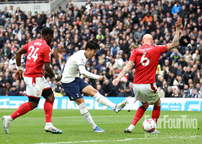 [epl.review] '손흥민 EPL 99호골!' 토트넘, 노팅엄 3-1 제압...4G 만에 승리