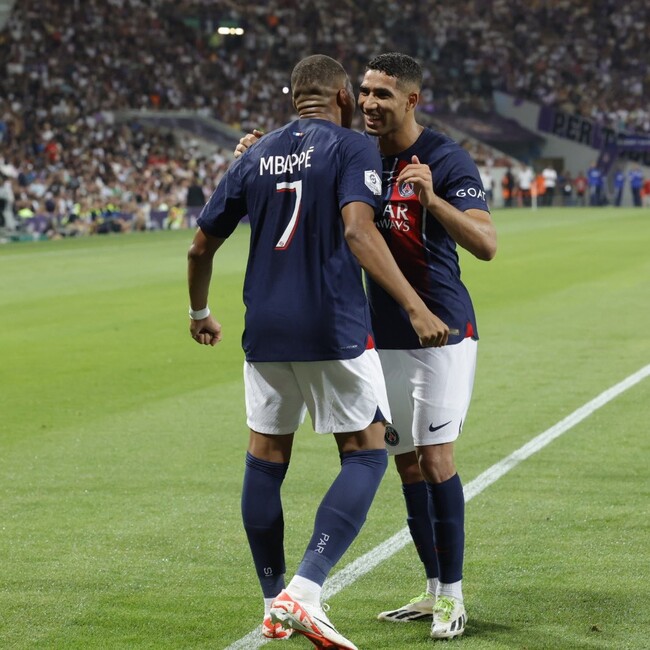 [ligue1.review] 음바페 돌아와도 못 이겼다...'음바페 PK 선제골→PK 헌납 후 실점' PSG, 툴루즈와 1-1 무→이강인은 50분 소화