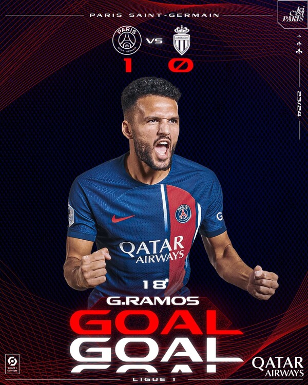 이강인, 드디어 쉬었다…’음바페 1G 1AS’ PSG, 모나코에 5-2 대승