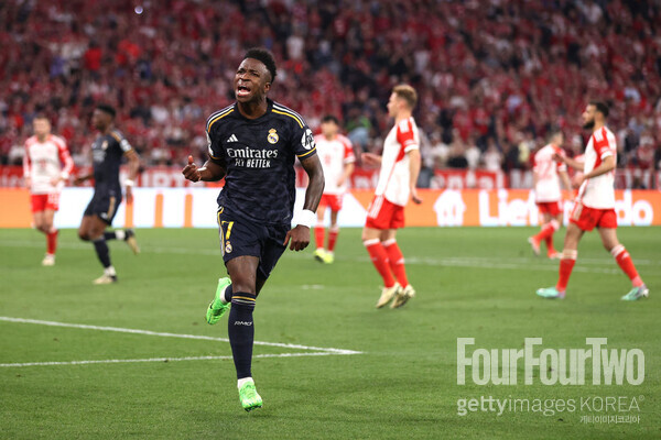 [오피셜] KIM 2번 울린 비니시우스, '뮌헨전 무승부 기여'→UCL 공식 이주의 선수 선정