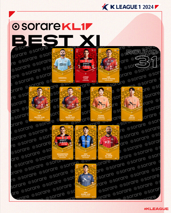 [공식발표] 포항 '6연패' 끊은 조르지, K리그1 31라운드 MVP