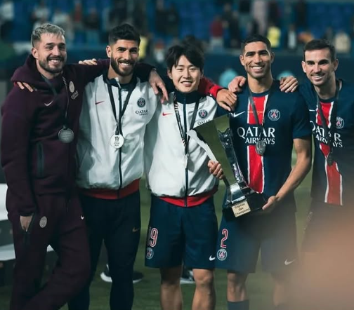 이강인 우승 DNA 미쳤다...PSG 추가시간 극장골→프랑스 슈퍼컵 우승! PSG서 4번째 트로피